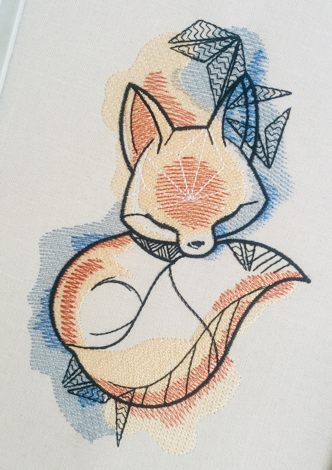 Little Fox Machine Embroidery Design Embroidery Fox - Etsy