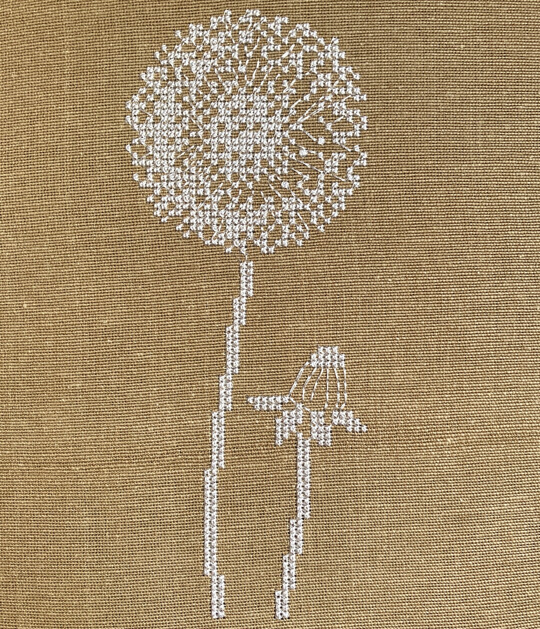 Dandelion Machine Embroidery Design(cross-stitch), Dandelion Embroidery ...