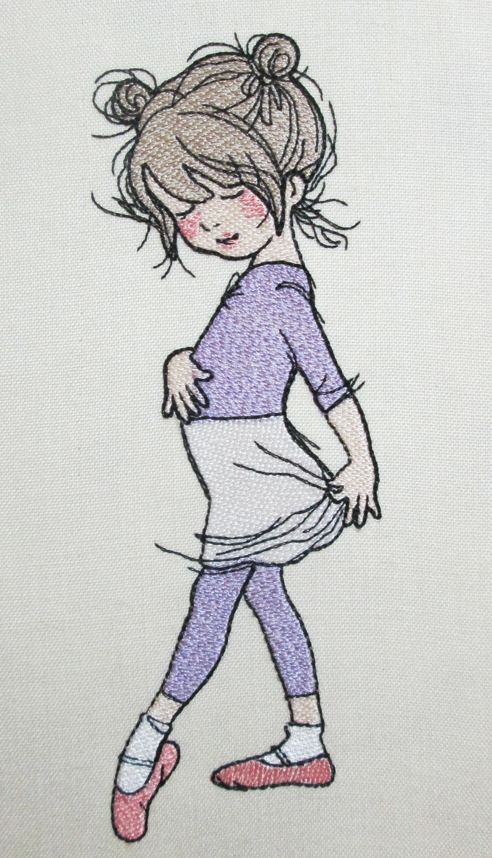 Ballet Girl Machine Embroidery Design, Embroidery Ballerina, Kids ...