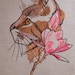 Cat With Flowers Machine Embroidery Design Embroidery Cat - Etsy