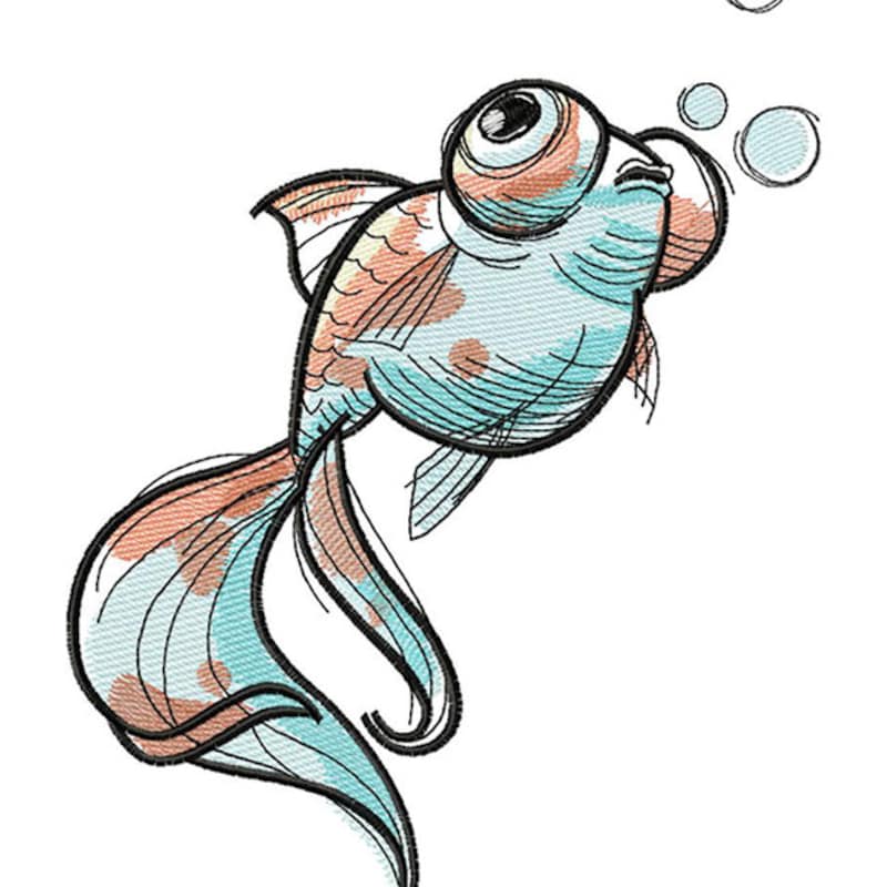 Fish Embroidery - Etsy