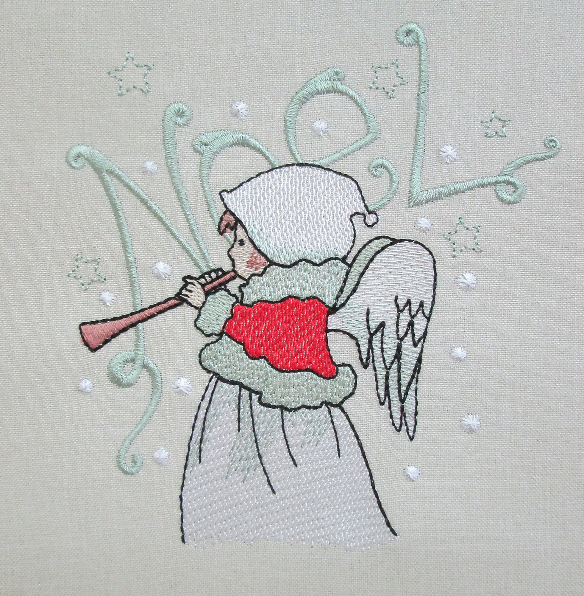 Noel Machine Embroidery Design Christmas Angel Design - Etsy