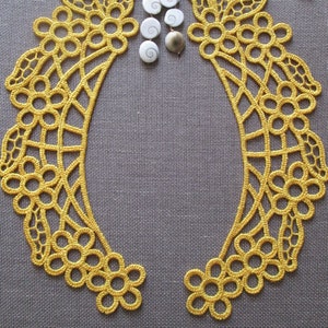 Collar Tatting Machine Embroidery Design Freestanding Lace(fsl ...