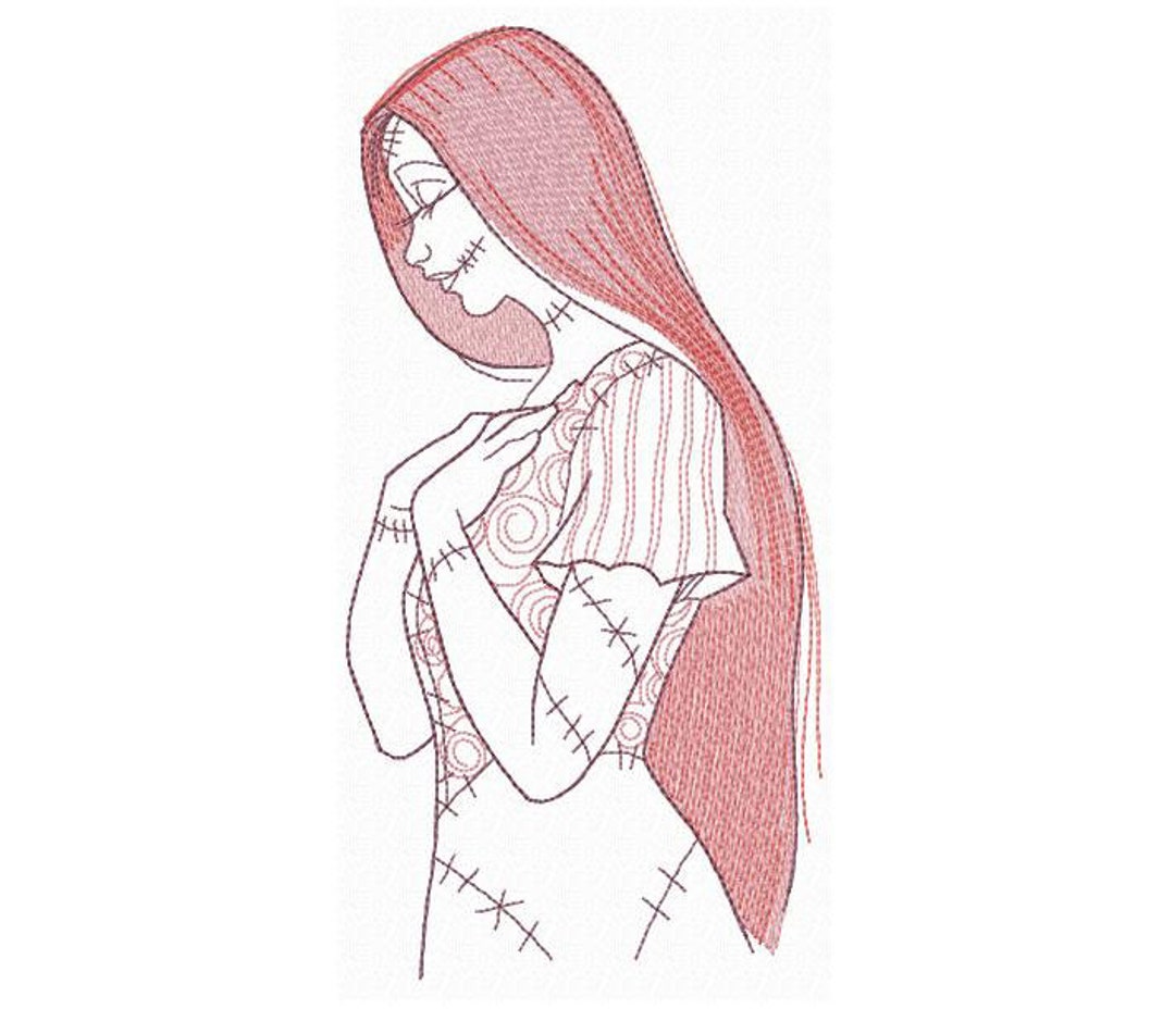 Sally Nightmare Machine Embroidery Design, Halloween Design, Halloween ...