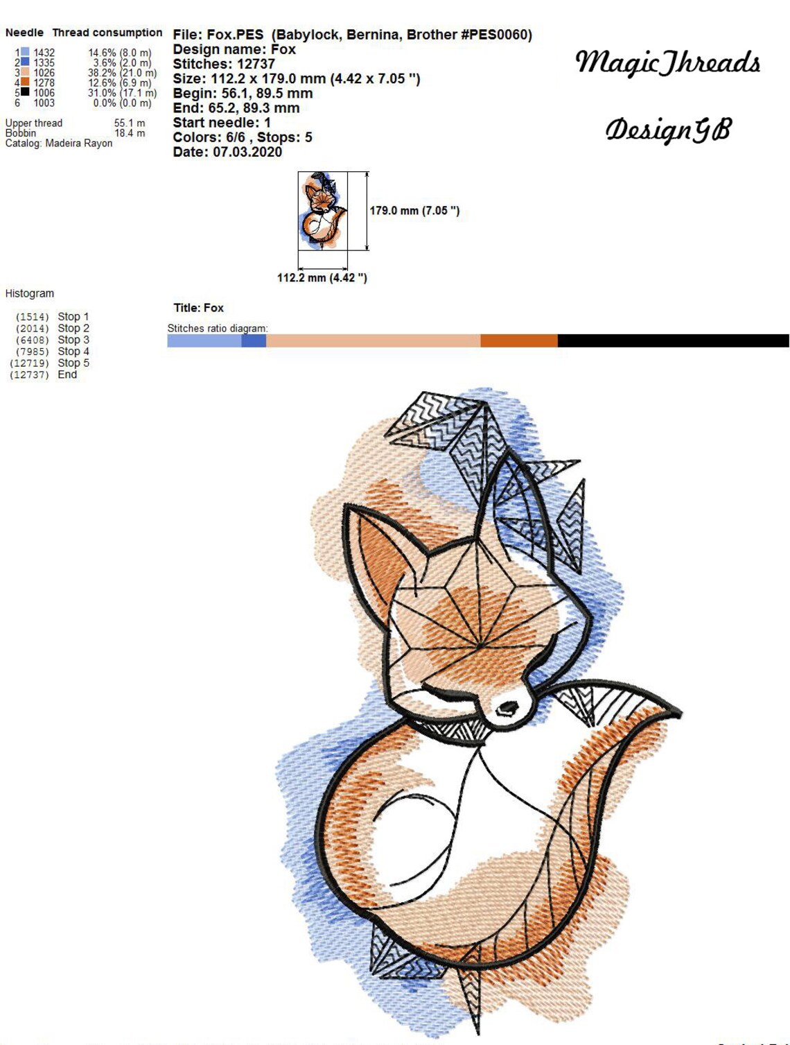 Little Fox Machine Embroidery Design Embroidery Fox - Etsy