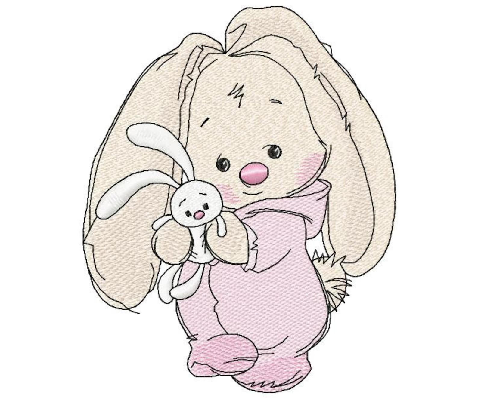 Bunny Mi Machine Embroidery Design Embroidery Bunny Kids - Etsy