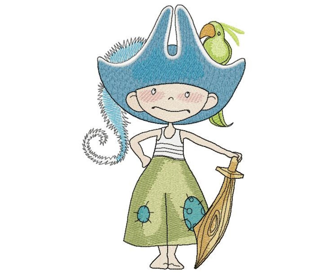 Little Pirate Machine Embroidery Design, Embroidery Boy, Kids Design ...