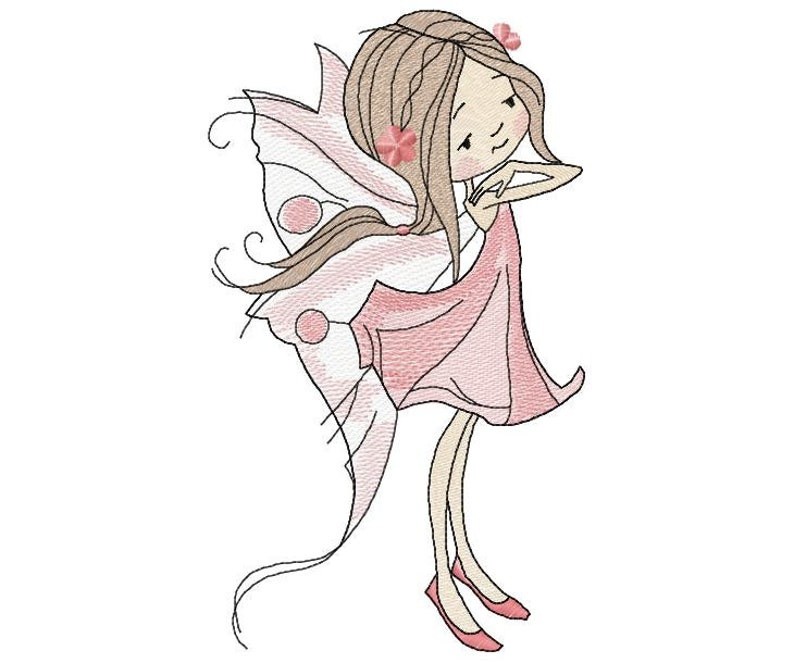 Fairy Machine Embroidery Design Embroidery Fairy Kids - Etsy