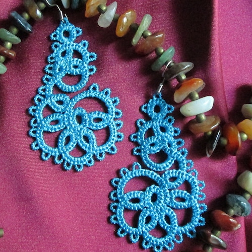 Free Standing Lace Earrings Tatting Machine Embroidery Design - Etsy
