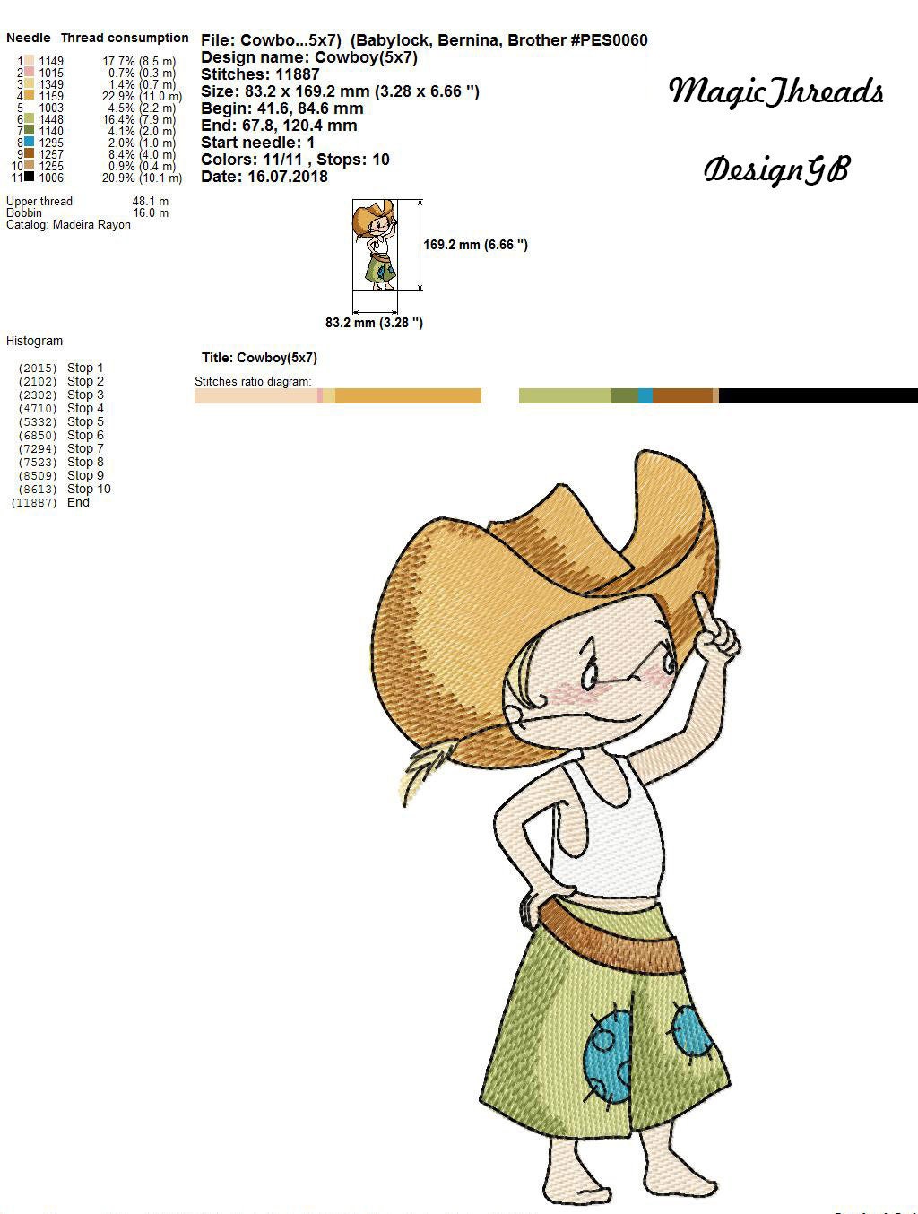 Cowboy Machine Embroidery Design Embroidery Cowboy - Etsy