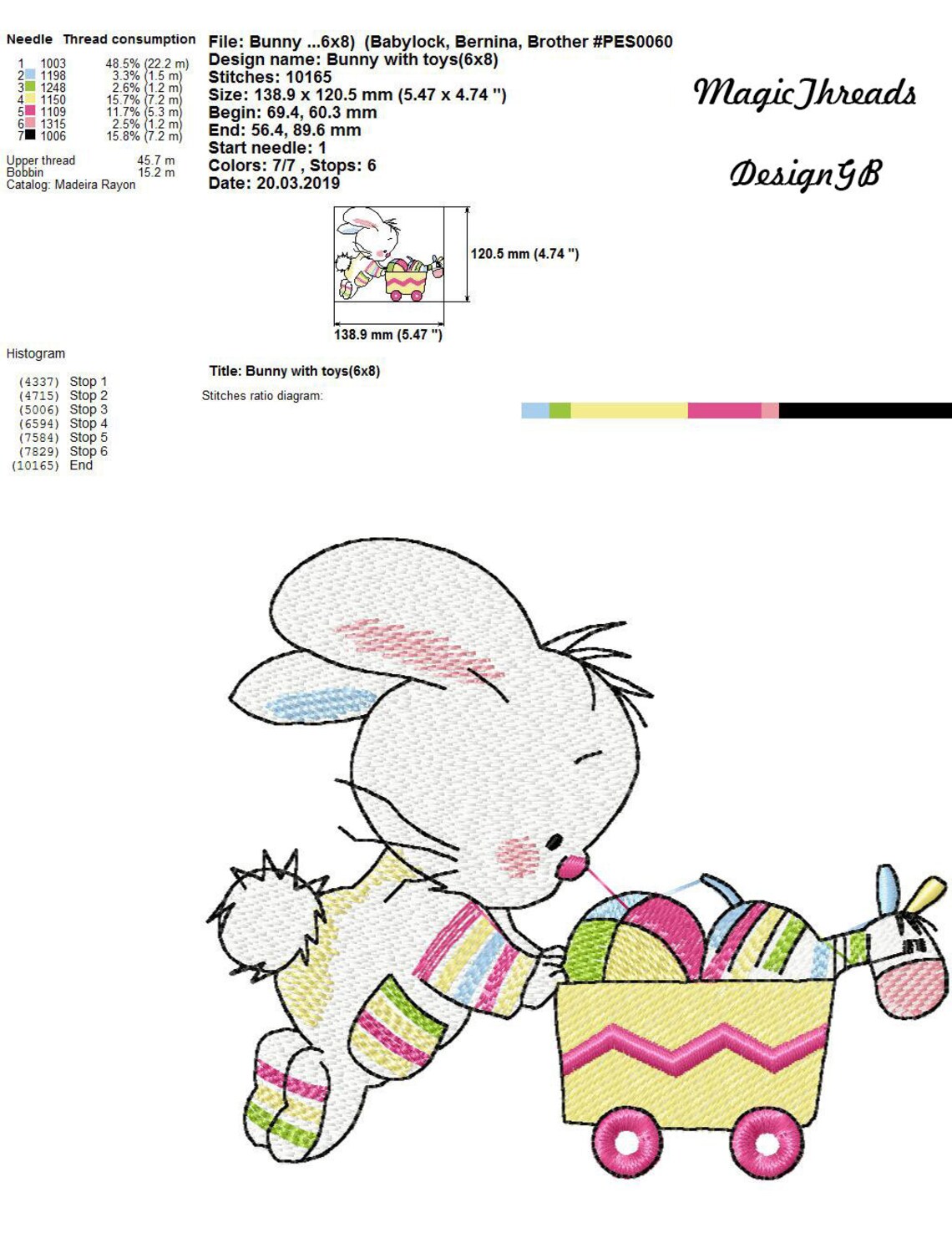 Bunny With Toys Machine Embroidery Design Embroidery Bunny - Etsy