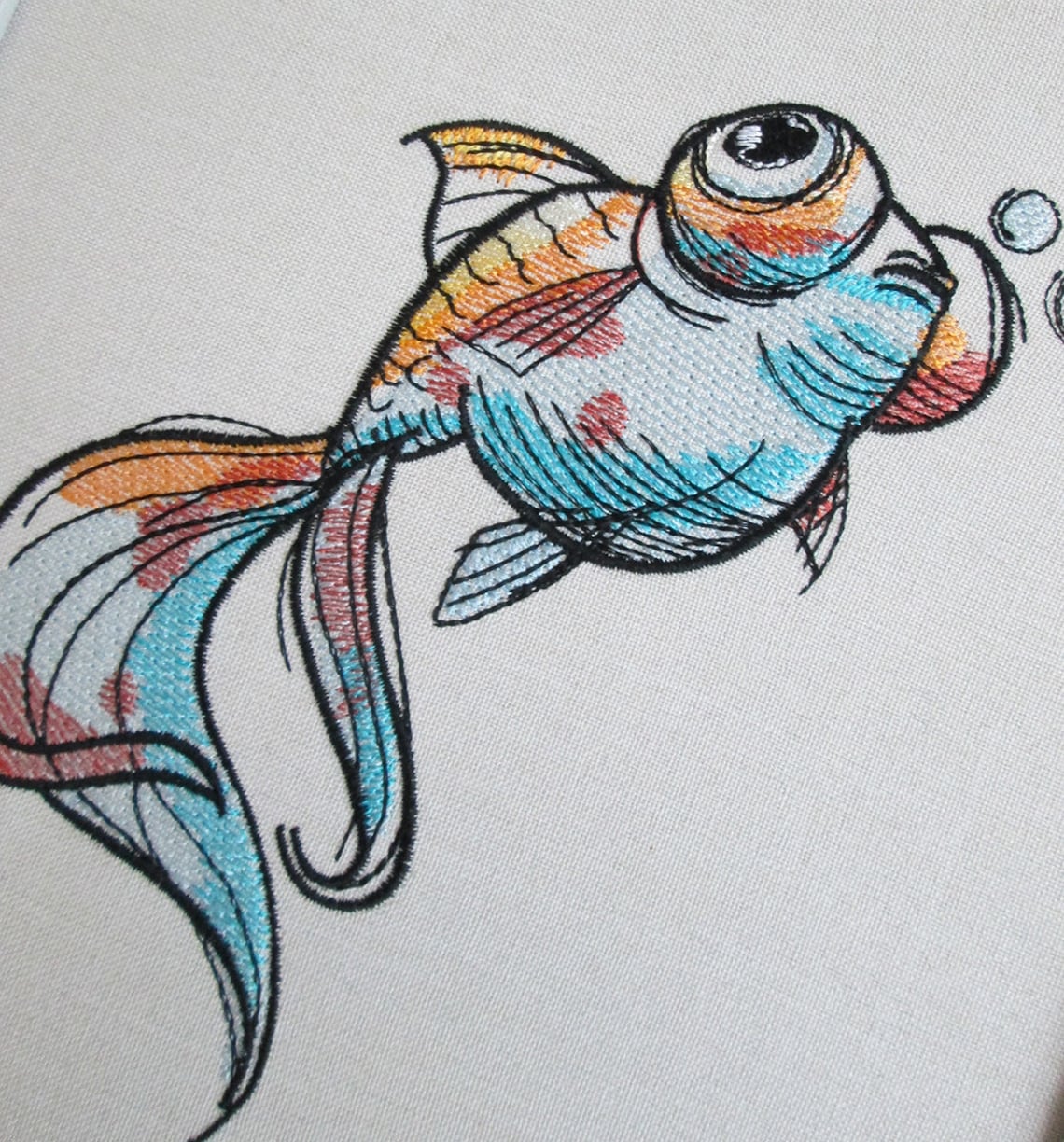 Fish Machine Embroidery Design Embroidery Fish Marine Design - Etsy