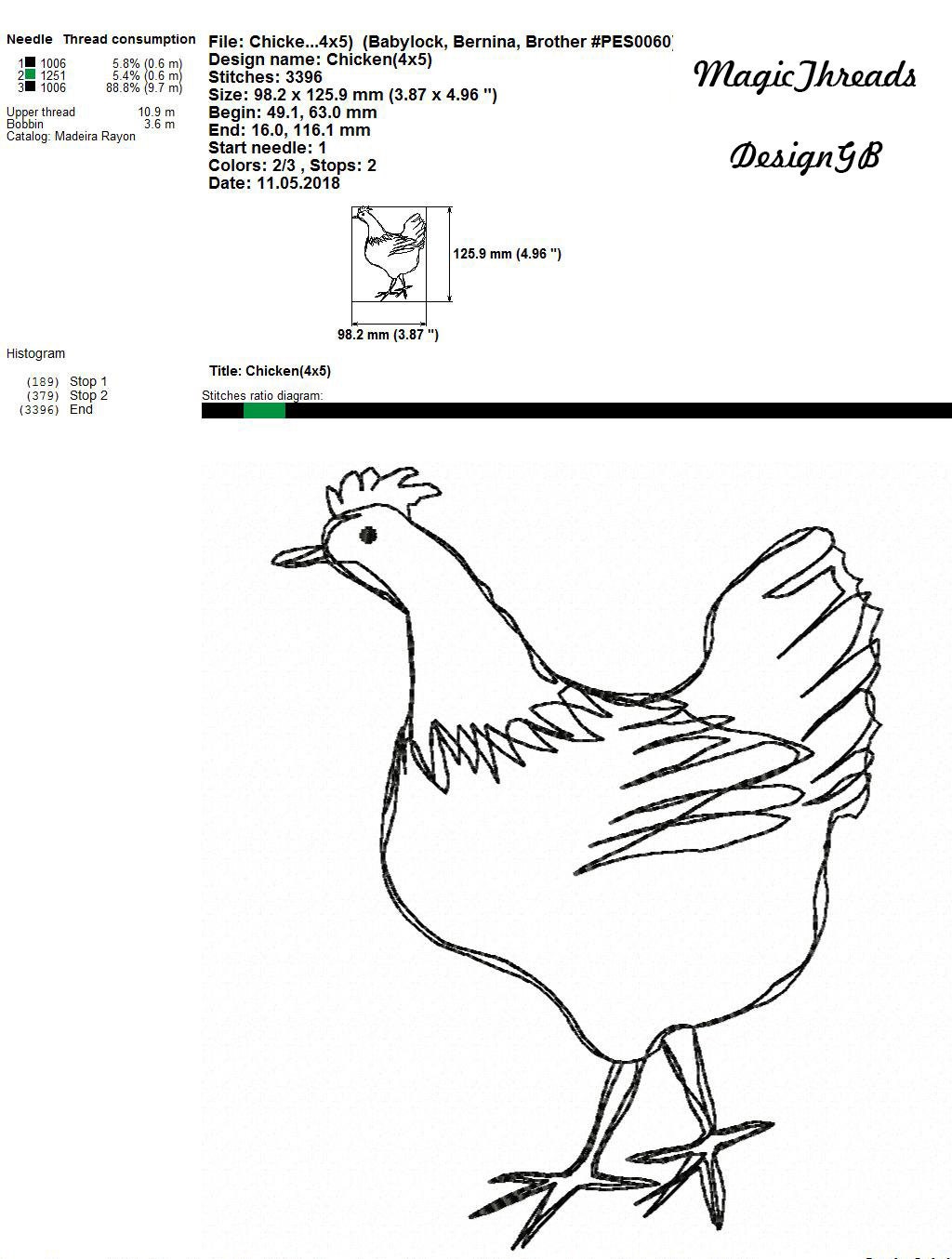 Chicken Machine Embroidery Design Applique, Chicken Embroidery ...