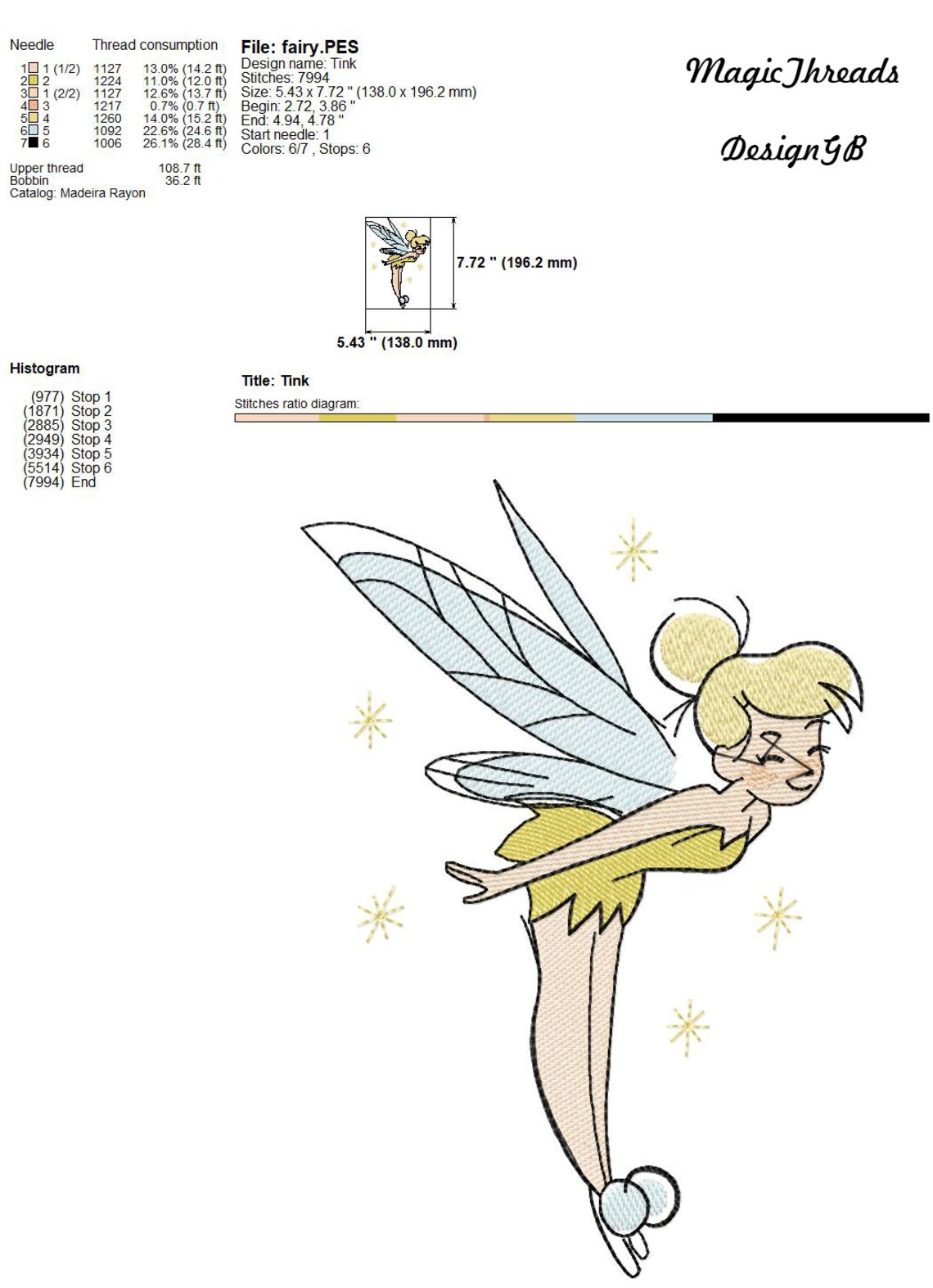 Fabulous Fairy Machine Embroidery Design Embroidery Fairy | Etsy