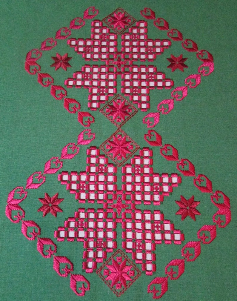 Ornament Hardanger Machine Embroidery Design Hardanger - Etsy