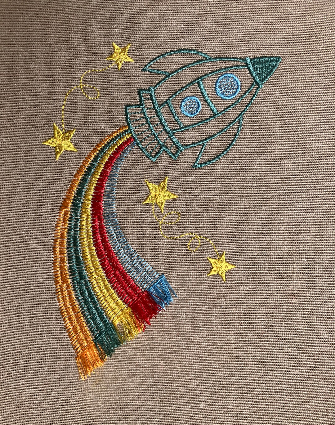 Rocket Ship Machine Embroidery Design, Embroidery Spaceship, Kids ...