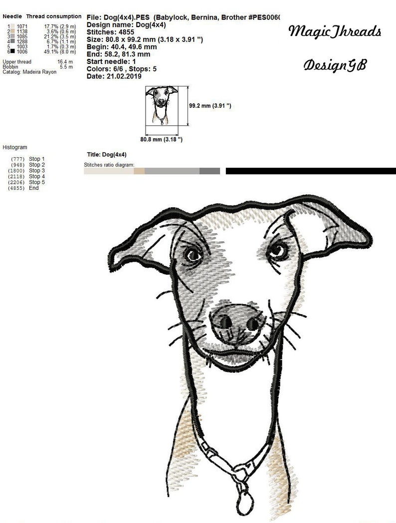 Dog Machine Embroidery Design Dog Design Embroidery Dog Dog - Etsy