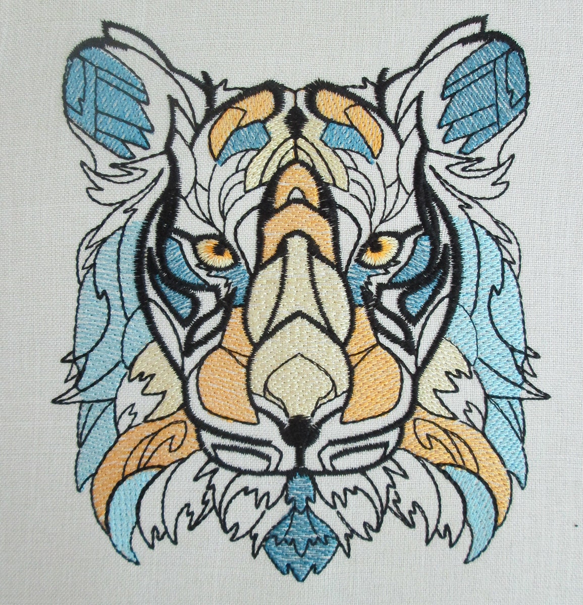 Mystique Tiger Machine Embroidery Design, Embroidery Tiger, Embroidery ...