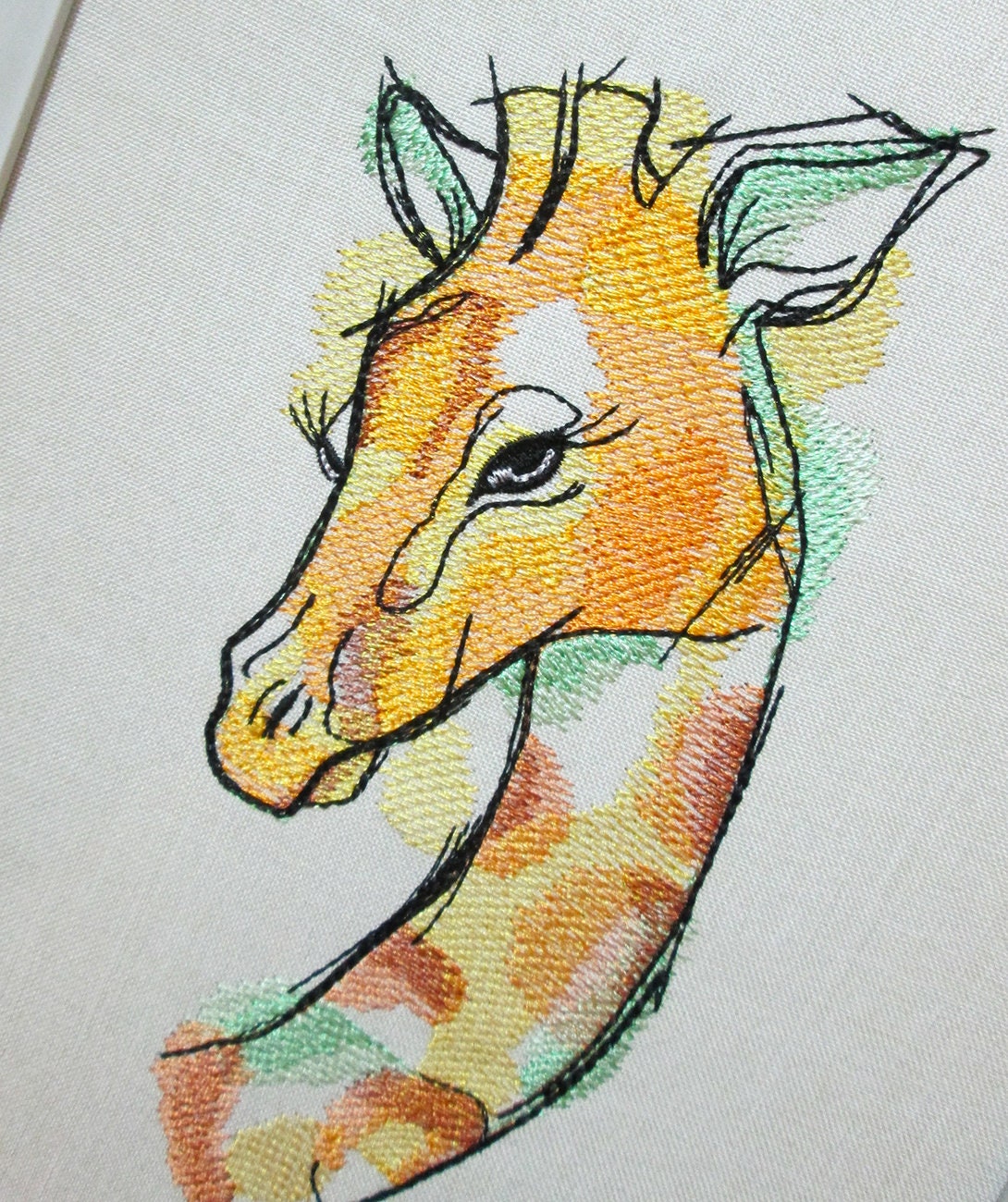 Solar Giraffe Machine Embroidery Design Embroidery - Etsy