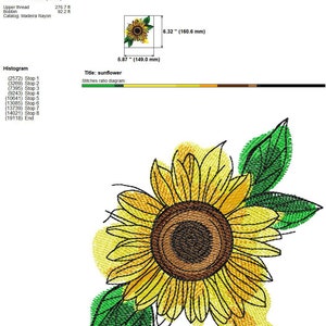 Sunflower Machine Embroidery Designs, Sunflower Embroidery, Flowers ...