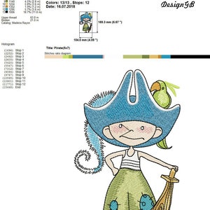 Little Pirate Machine Embroidery Design, Embroidery Boy, Kids Design ...