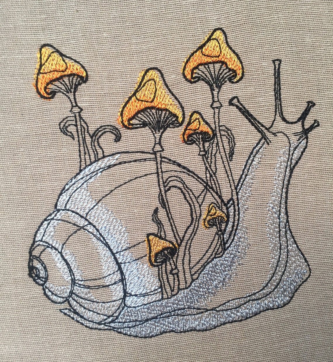 Forest Snail Machine Embroidery Design Embroidery Snai | Etsy