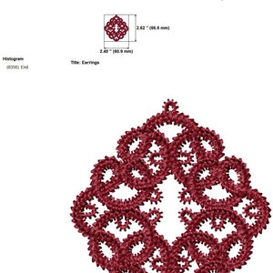 Free Standing Lace Earrings Tatting Machine Embroidery Design, FSL ...