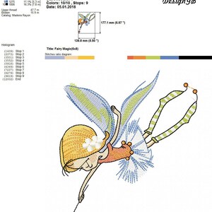Magic Fairy Machine Embroidery Design, Embroidery Fairy, Kids Design ...