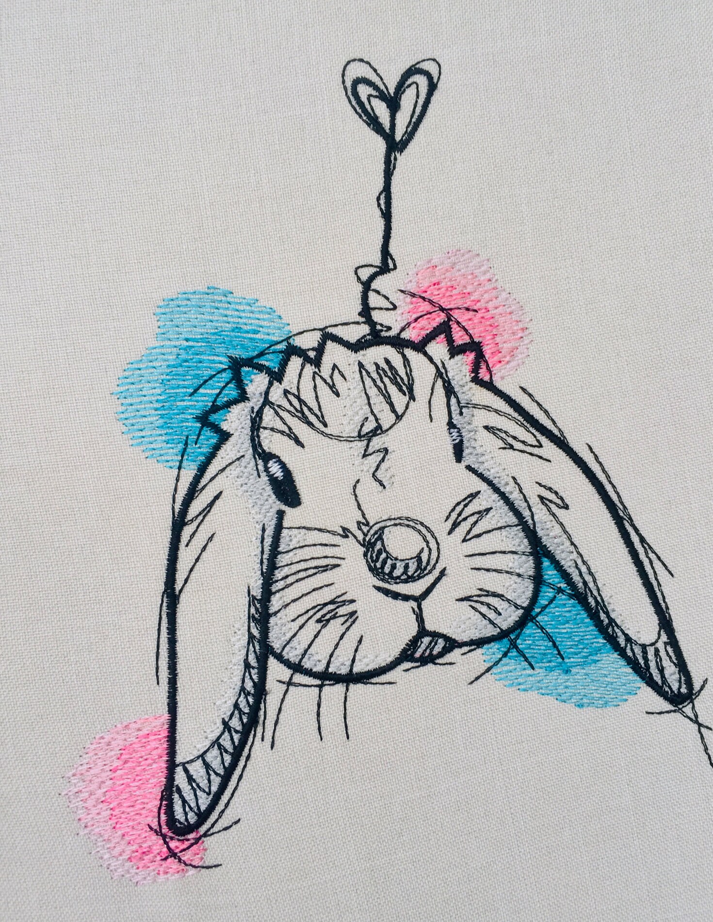 Bunny Machine Embroidery Design, Bunny Embroidery, Embroidery Animals ...