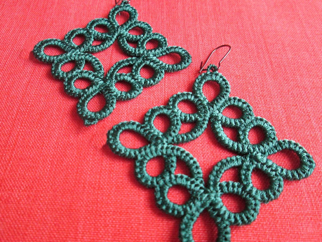 Free Standing Lace Earrings Tatting Machine Embroidery Design, FSL ...
