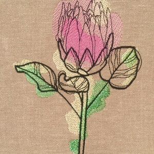 Protea Flower Machine Embroidery Designs, Flowers Design, Floral ...