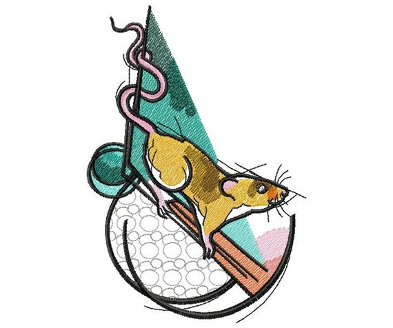 Little Mouse Machine Embroidery Design Embroidery Mouse - Etsy