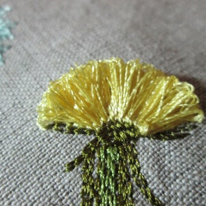 Spring Dandelion Fringe Machine Embroidery Design, Sunny Flower ...