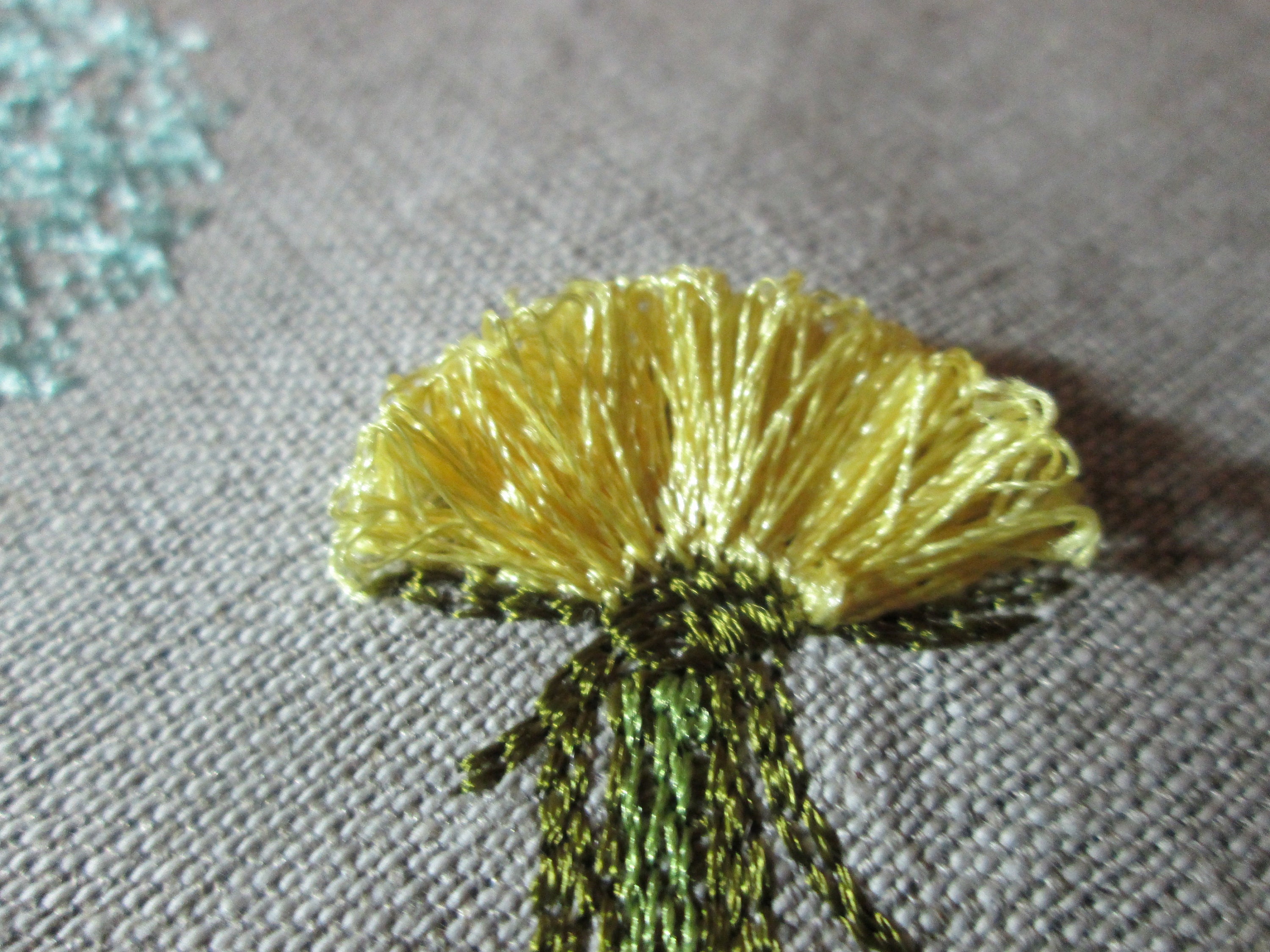 Spring Dandelion Fringe Machine Embroidery Design Sunny - Etsy