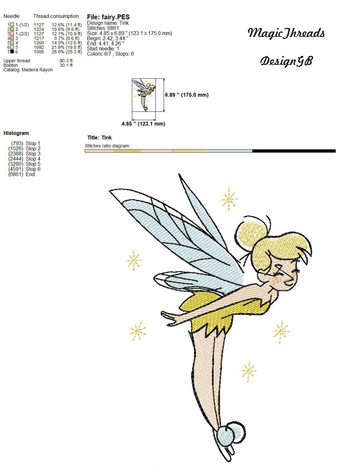 Fabulous Fairy Machine Embroidery Design Embroidery Fairy | Etsy