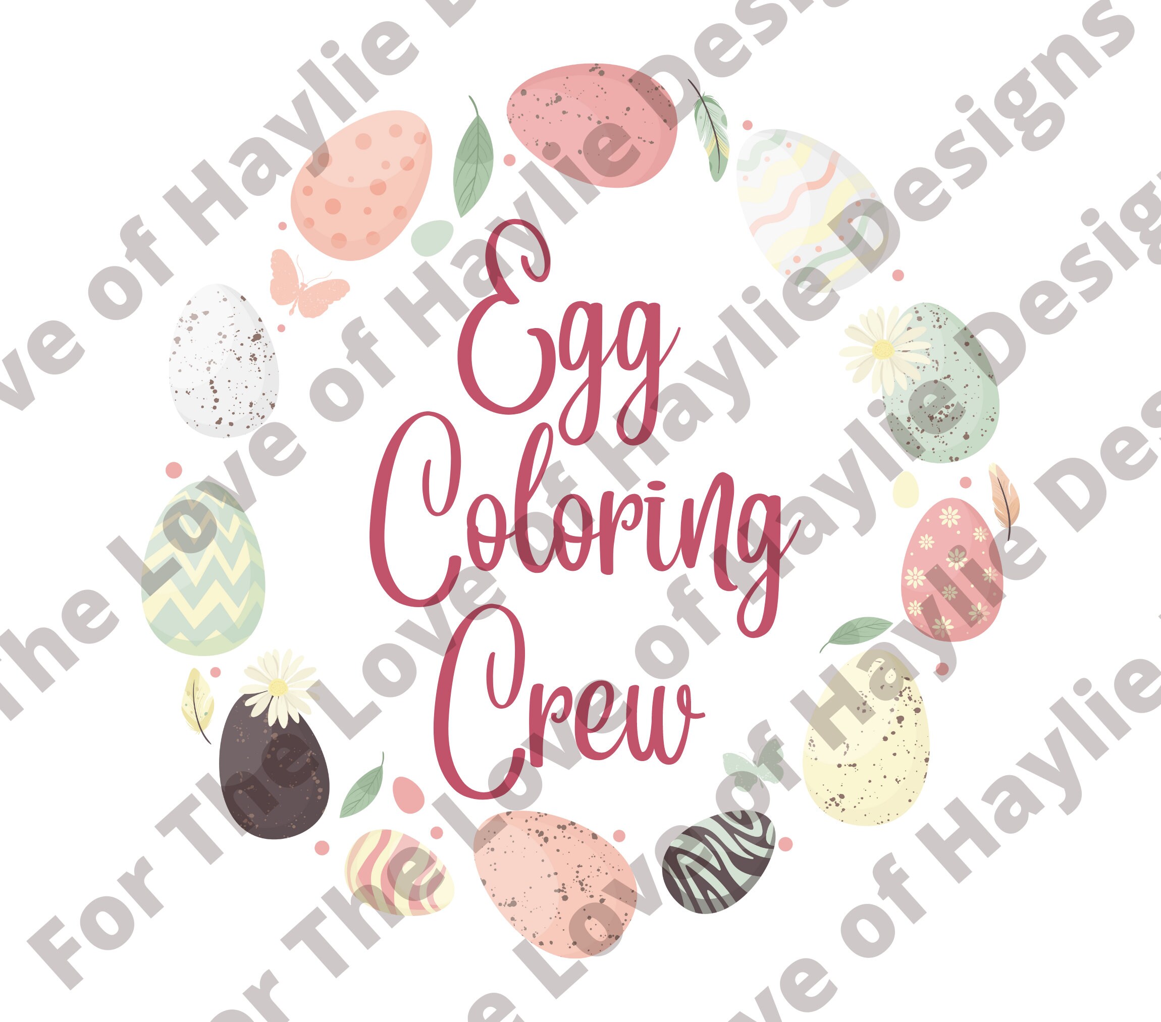 Egg Coloring Crew Easter SVG/PNG - Etsy