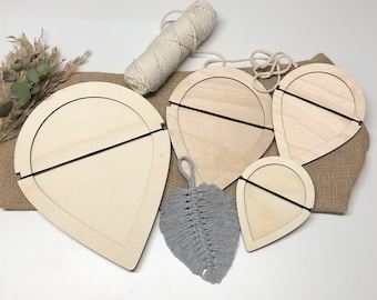 Macrame Feather/leaf Template/jig for Perfect Cutting and - Etsy