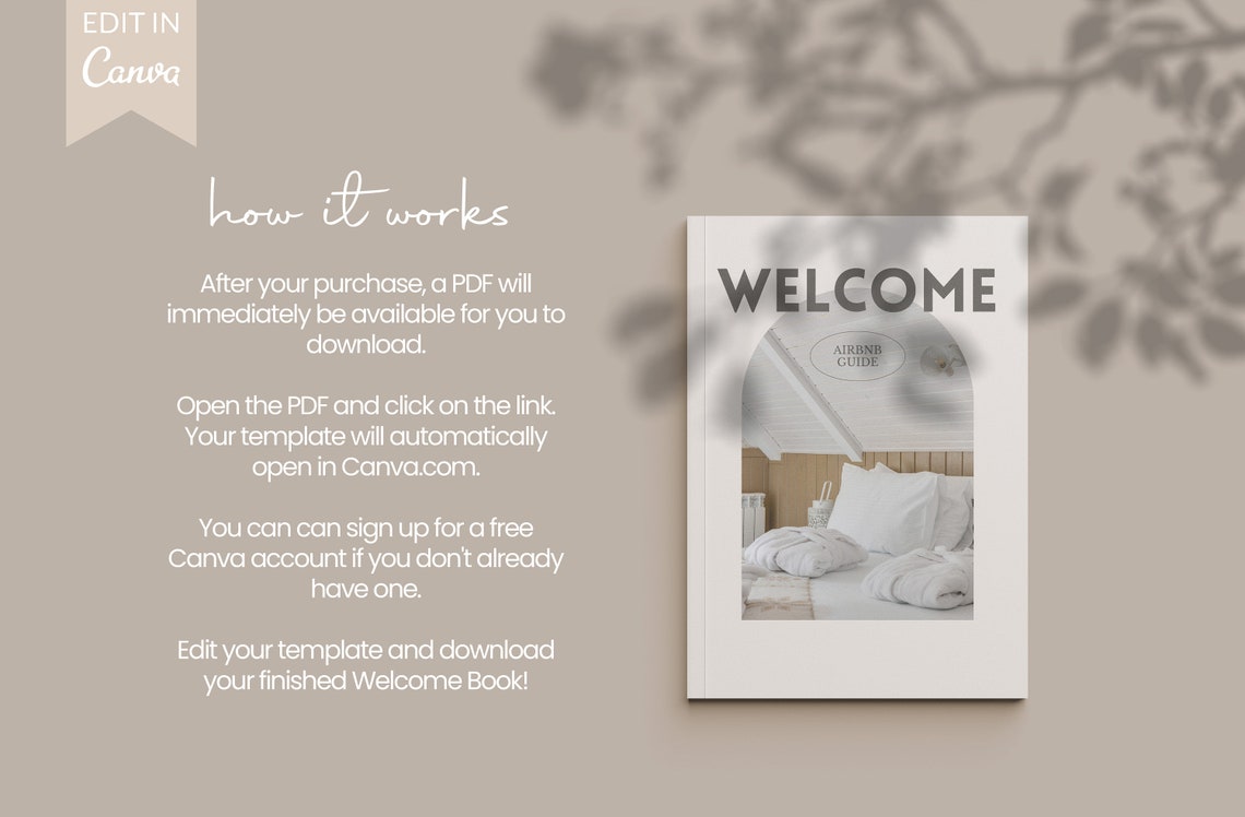 Airbnb Guidebook Airbnb House Manual Airbnb Welcome Book - Etsy