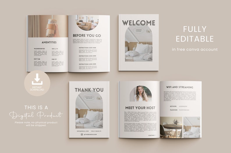 Airbnb Guidebook Airbnb House Manual Airbnb Welcome Book - Etsy