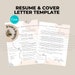Resume Template With Photo, Professional Resume Template for CANVA ...