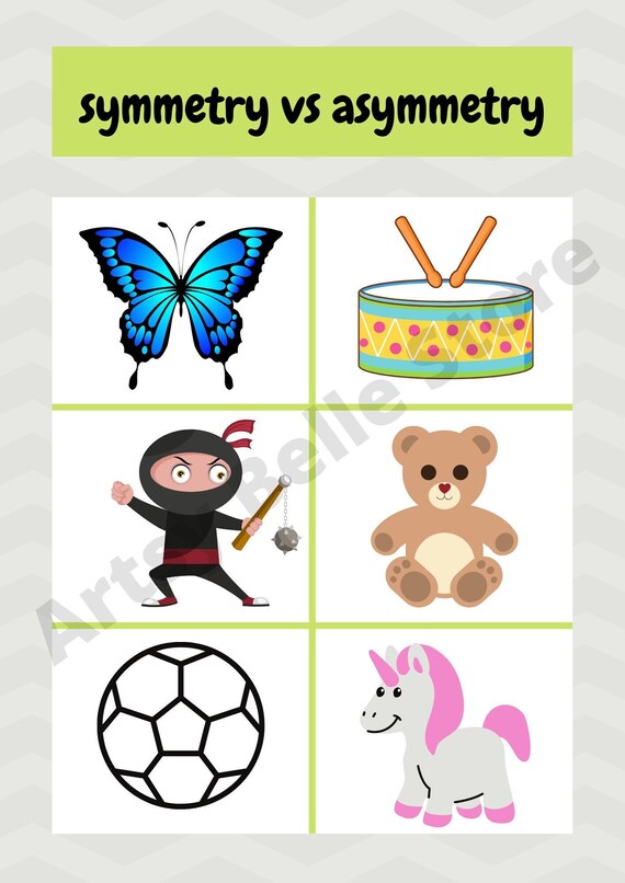 Art Worksheet Asymmetry Vs Symmetry Elementary Art Worksheet - Etsy