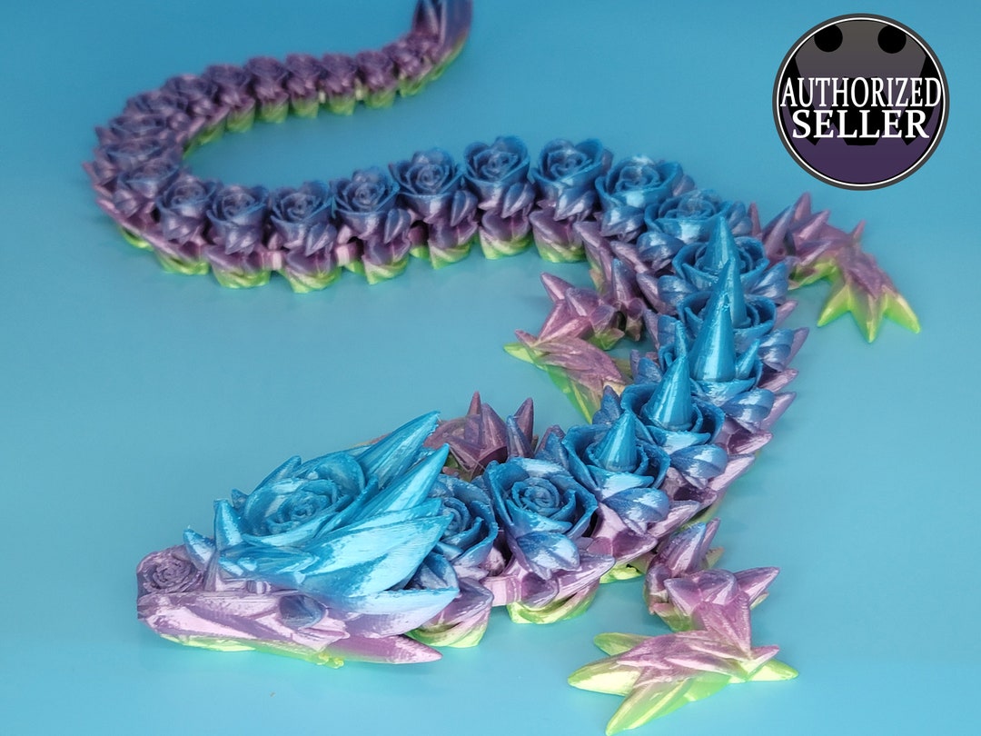 Rose Dragon, Multicolored Dragon, Dragon Toy, Sale,articulated ...