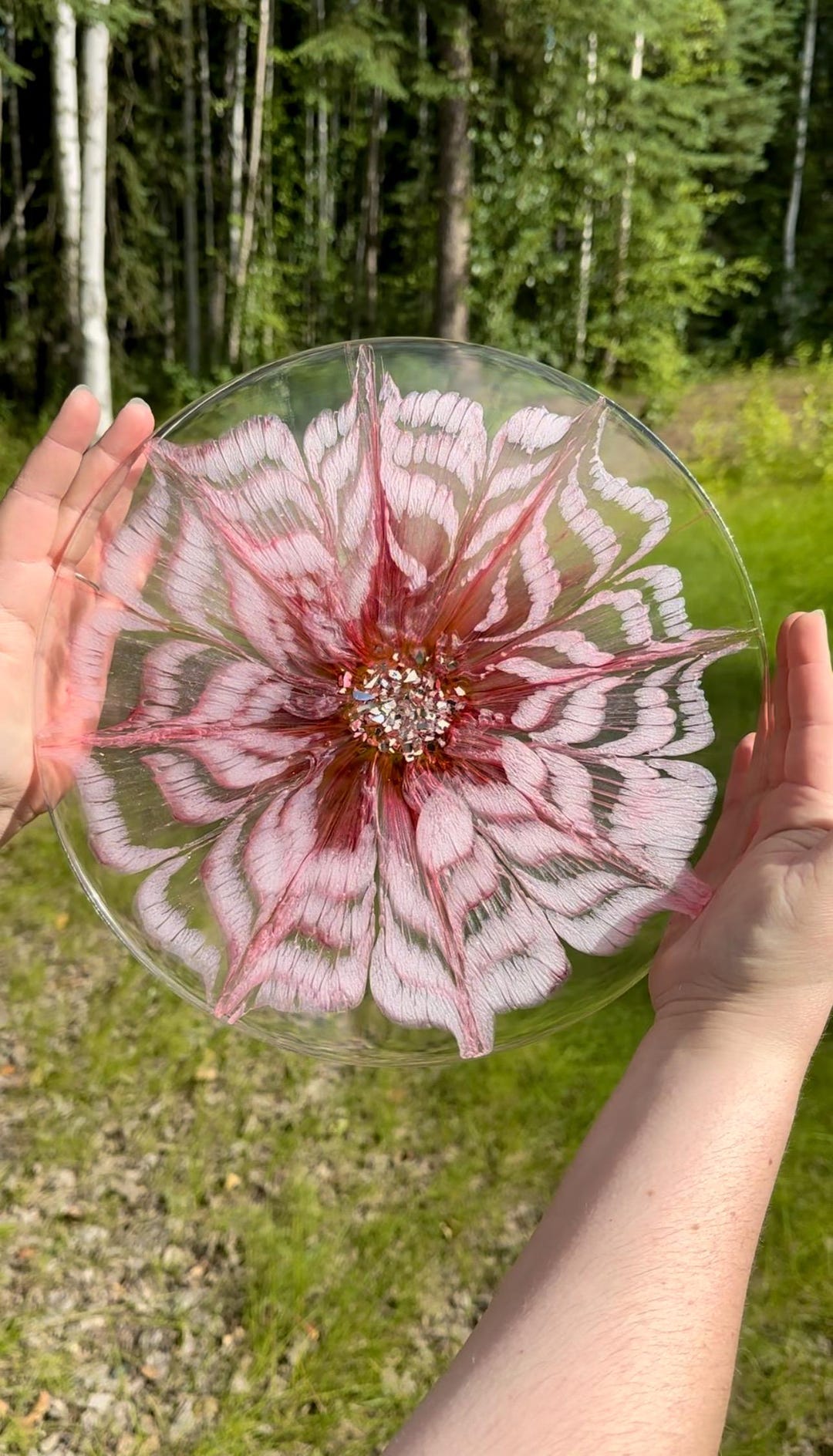 Blooms-decorative Round Resin Tray - Etsy