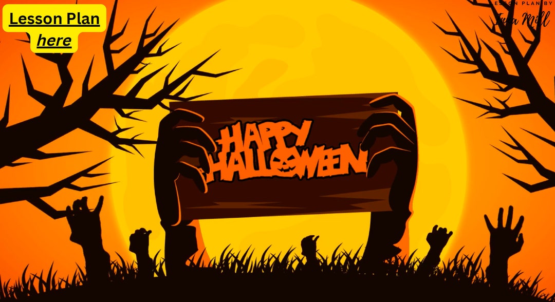 ESL Halloween Lesson Plan B1 B2 - Etsy