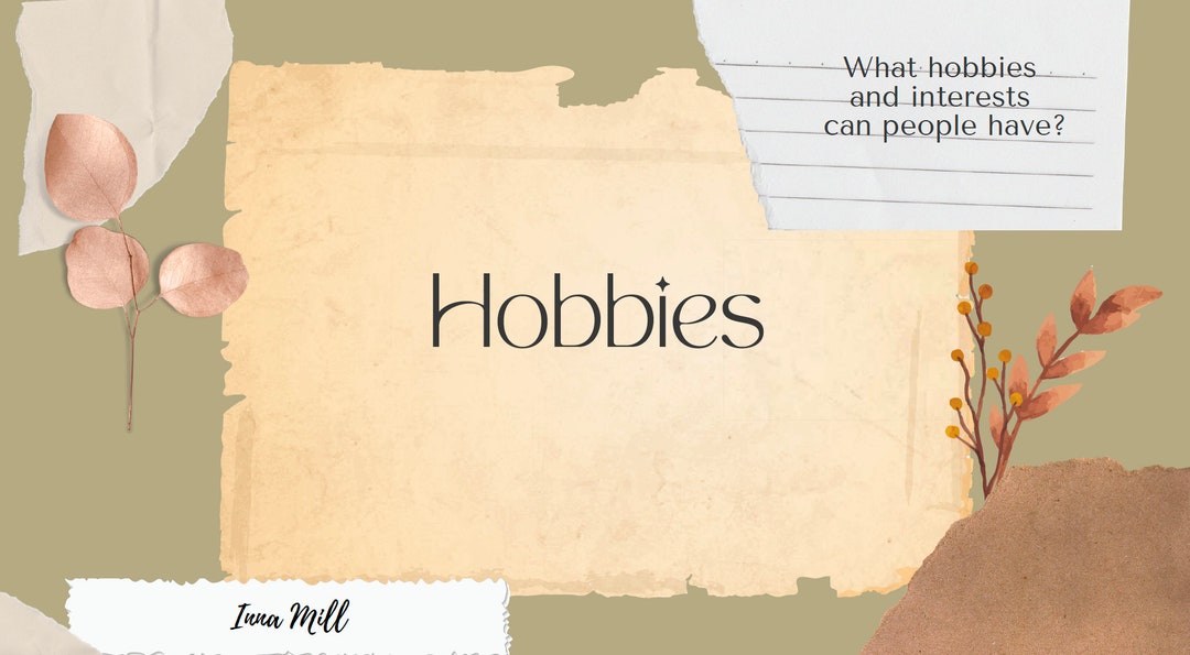 Hobbies / Present Simple / ESL A1/A2 / Boardgame - Etsy