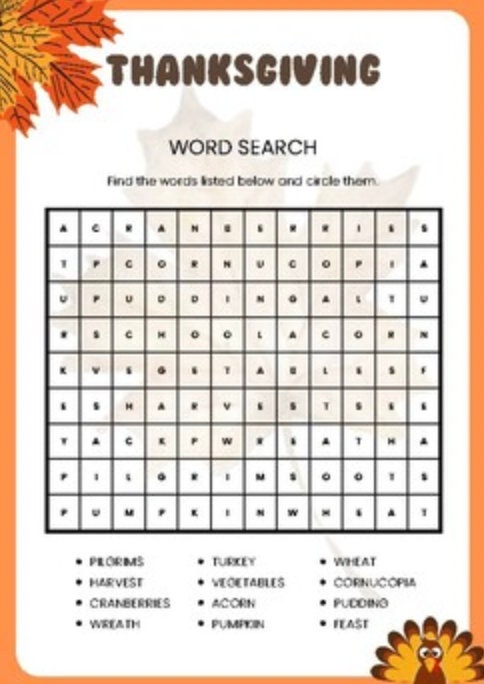 Thanksgiving Reading Task + Thanksgiving Vocabulary ESL A2-B1 - Etsy