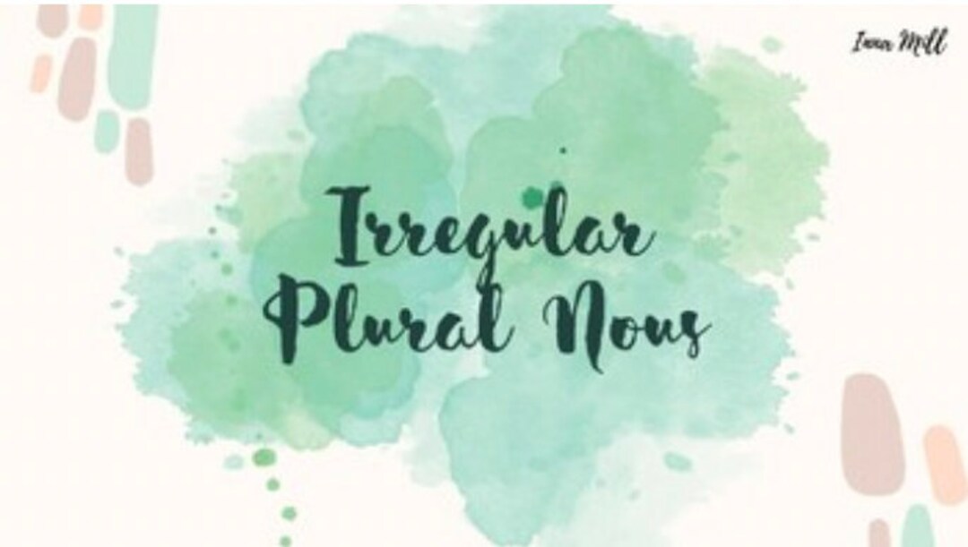 Irregular Plural Nouns / the Most Unusual Forms in English ...