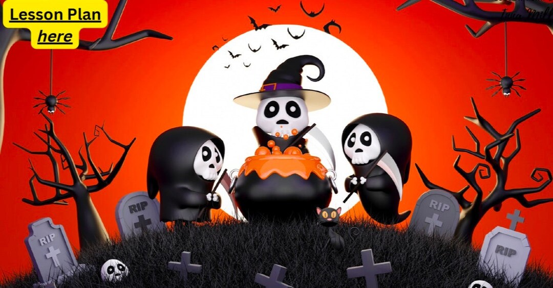ESL Halloween Lesson Plan A2/B1 - Etsy