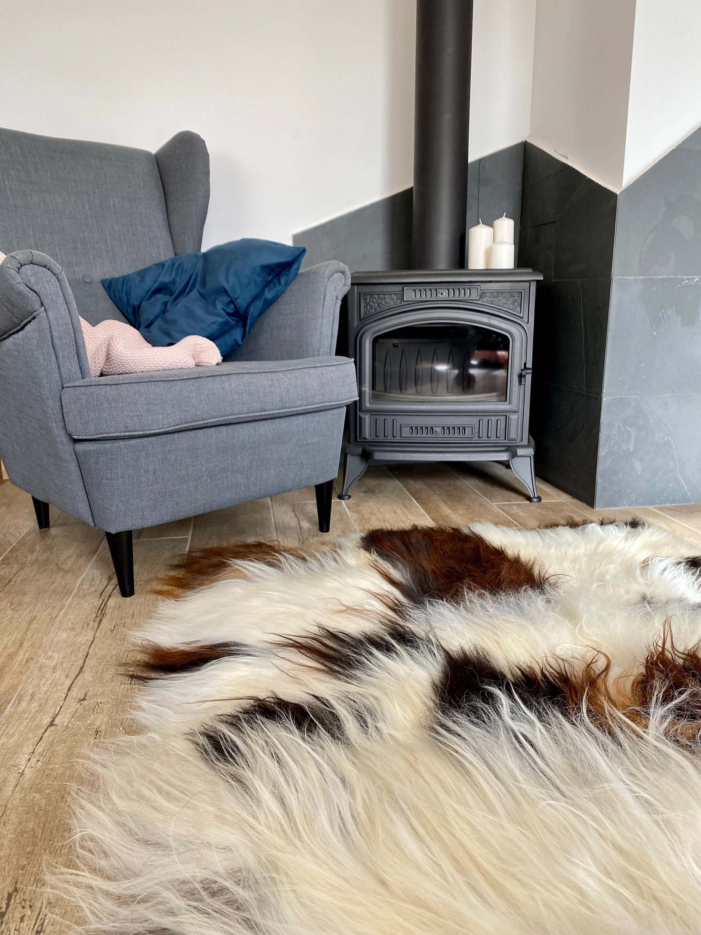 HUGE Icelandic Sheepskin Patchwork | Fur Blanket | Sofa Throw - Etsy