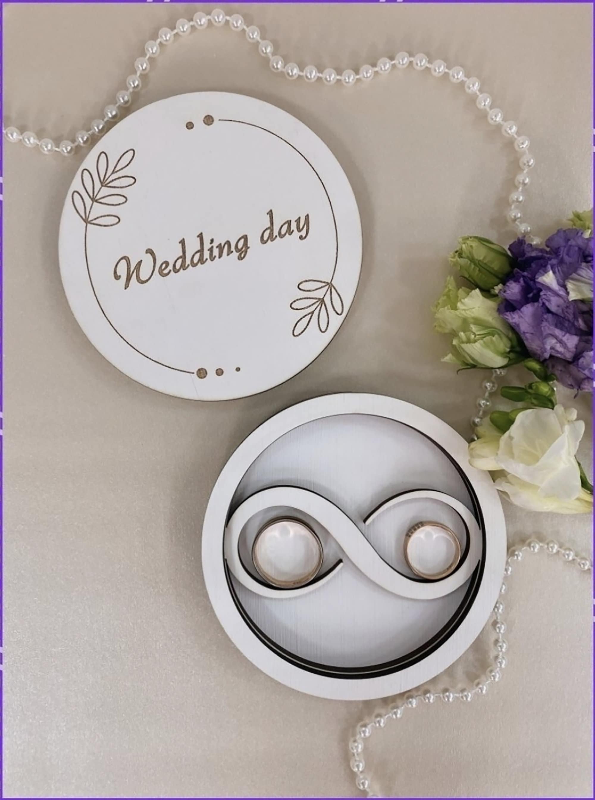 Wedding Ceremony Ring Box Template Cnc Laser Cutting Vector - Etsy Canada